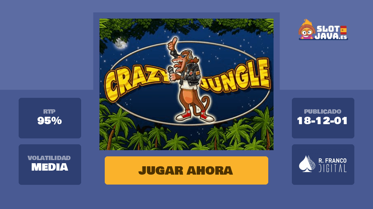 Crazy Jungle tragamonedas - Juega gratis en Slot Java