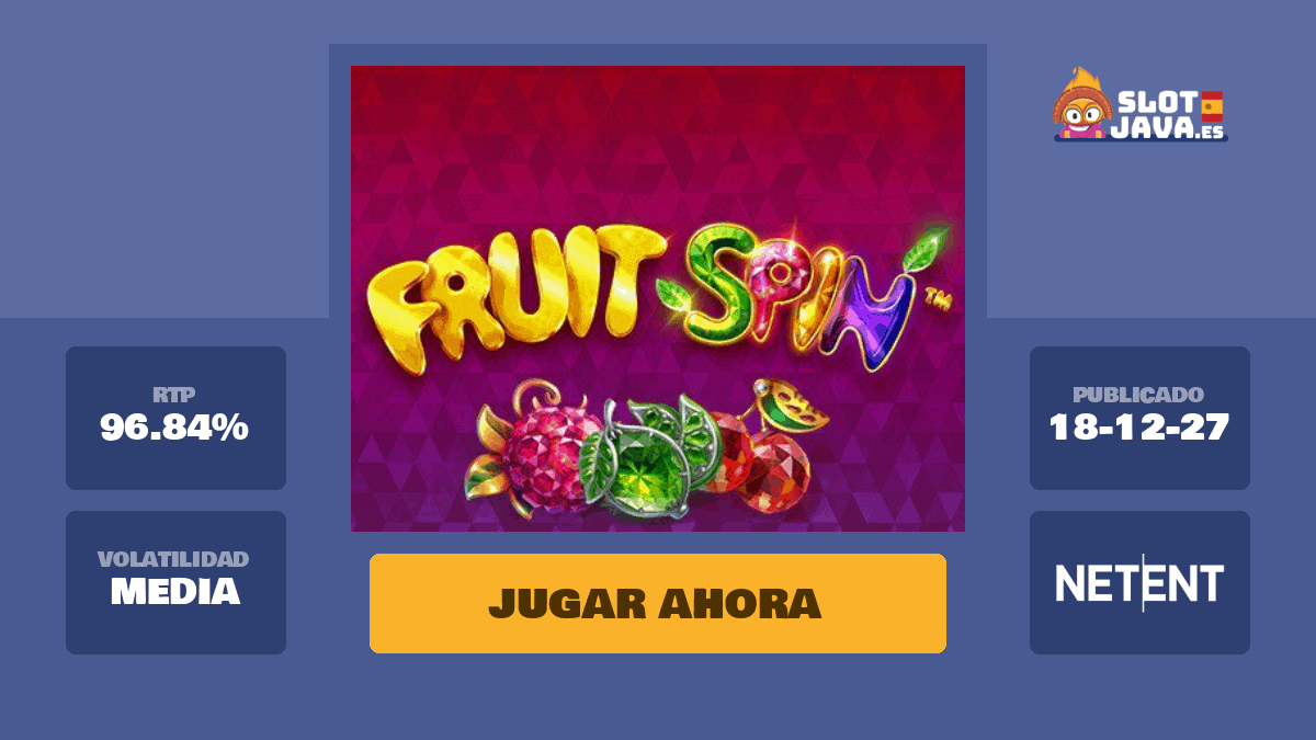 Fruit Spin tragaperras - Juega gratis en Slot Java