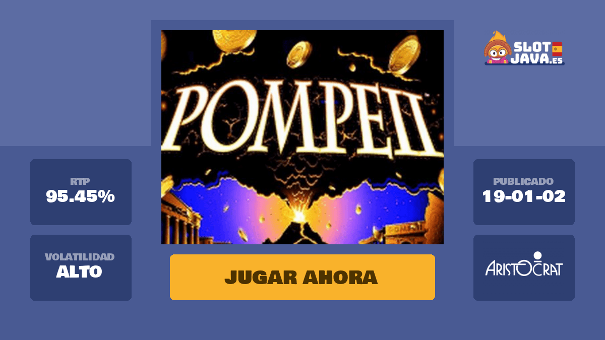 ¡Prepárate para una erupción de monedas con el slot Pompeii!