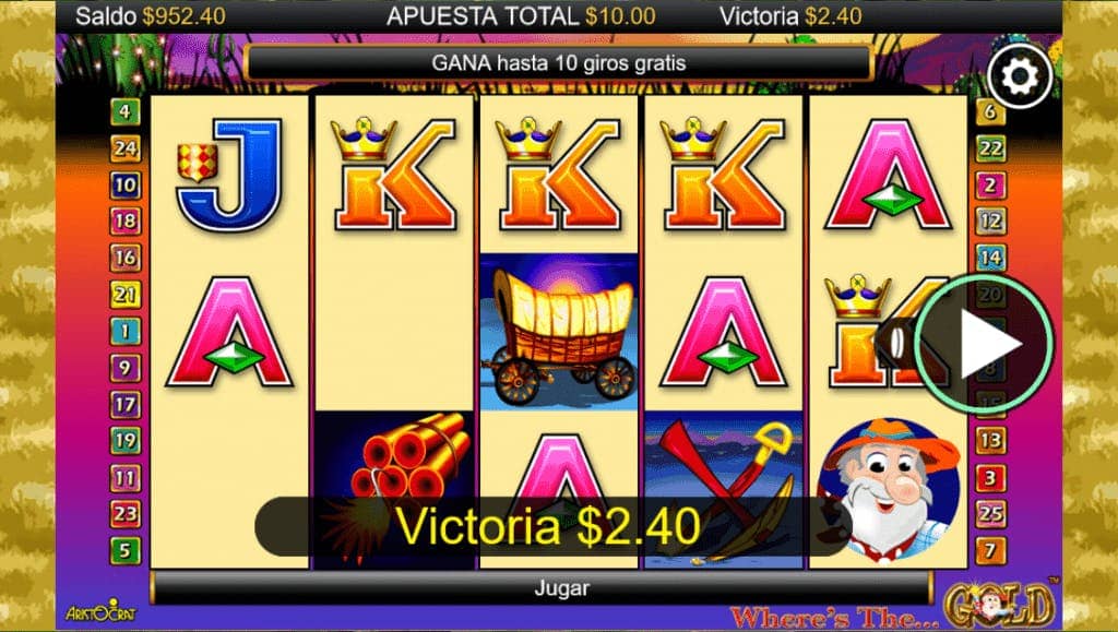 Where's The Gold tragaperras - Juega gratis en Slot Java