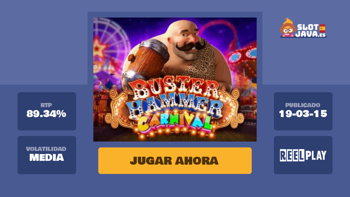 Todo listo para jugar gratis a Buster Hammer Carnival