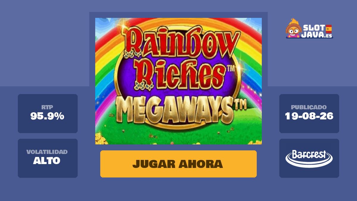 Rainbow Riches Megaways tragaperras - Juega gratis en Slot Java
