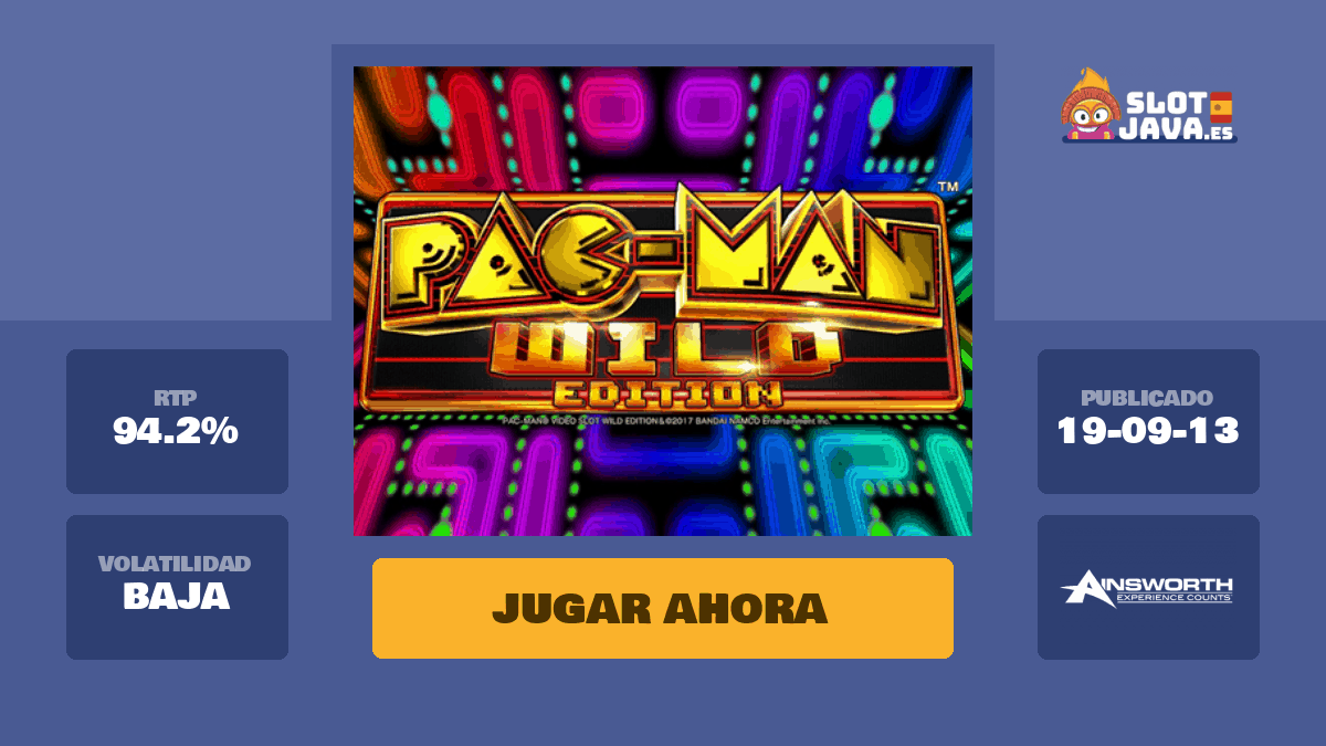 Pac-Man: Wild Edition tragaperras - Juega gratis en Slot Java