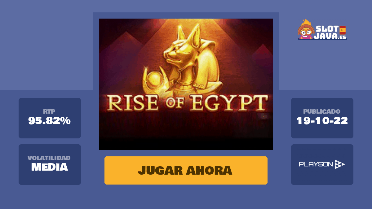 Rise of Egypt tragaperras - Juega gratis en Slotjava