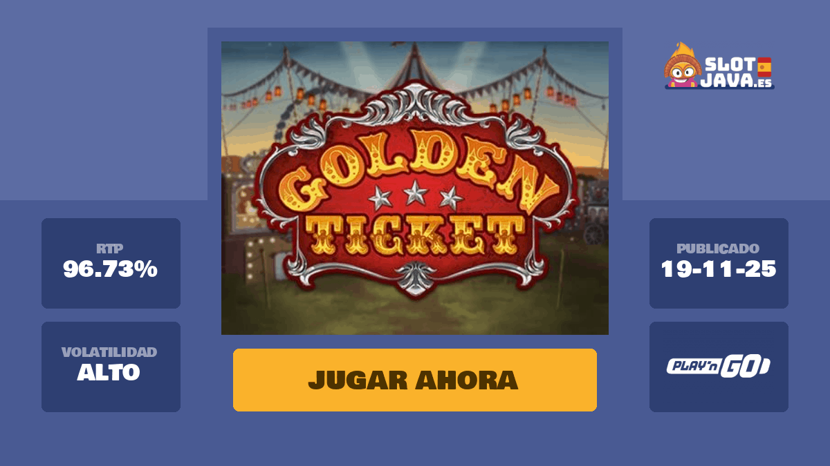 Golden Ticket tragaperras - Juega gratis en SlotJava