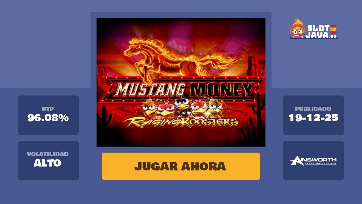 Mustang Money Raging Roosters tragaperras - Juega gratis