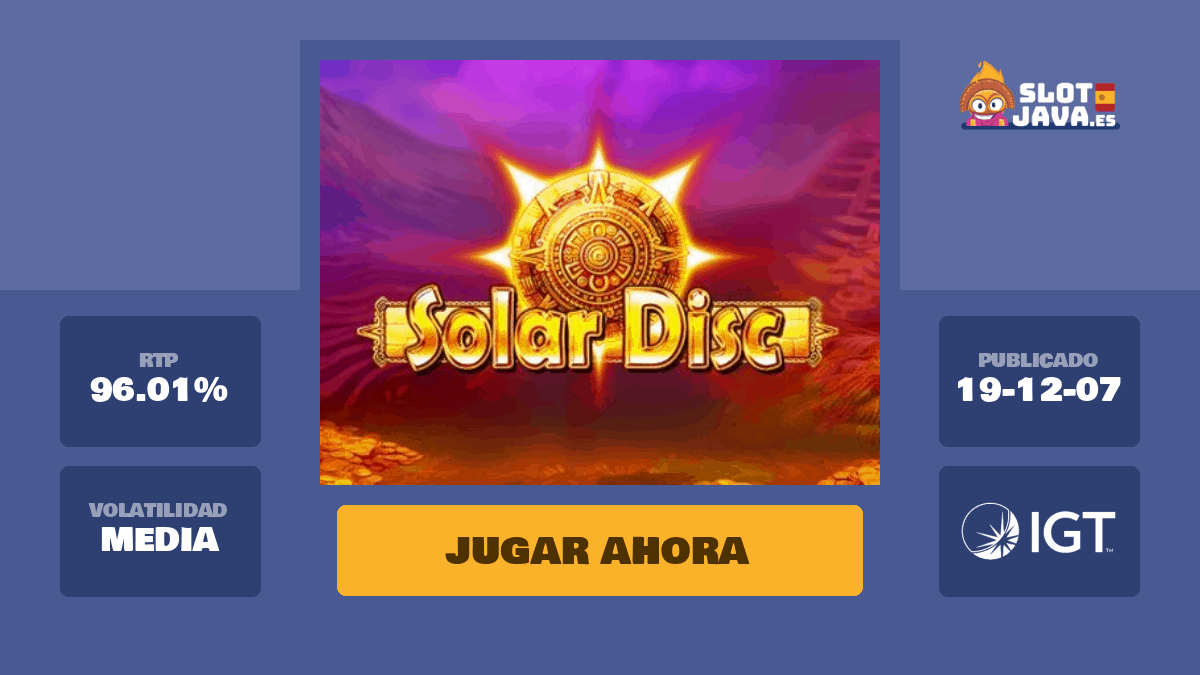 Tragaperras en línea Solar Disc de IGT – Reseña honesta y opinión 2024