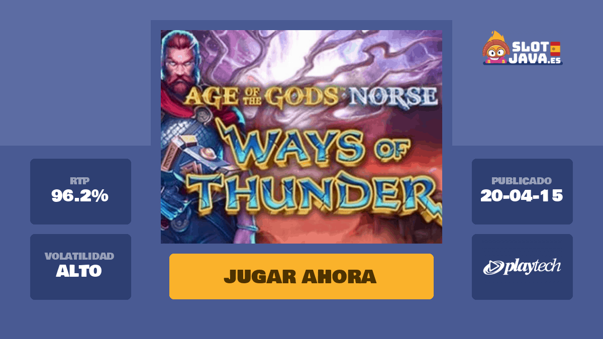 Age of the Gods Norse Ways of Thunder - slotjava.es