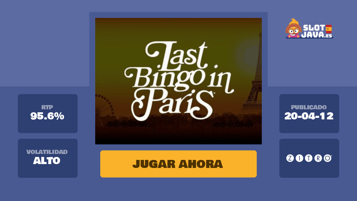 Last Bingo in Paris - slotjava.es