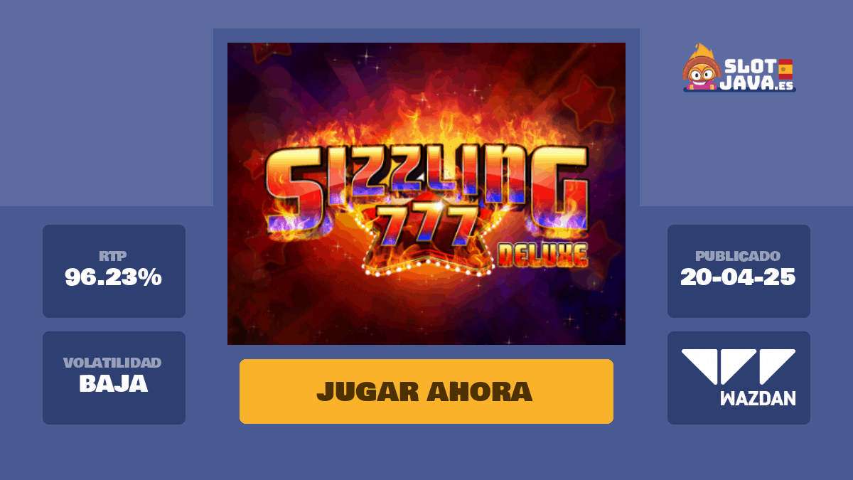 Sizzling 777 Deluxe tragaperras online - Juega gratis en SlotJava