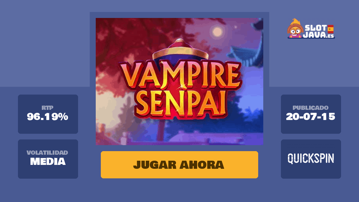 Reseña y ventajas de la slot Vampire Senpai de Quickspin