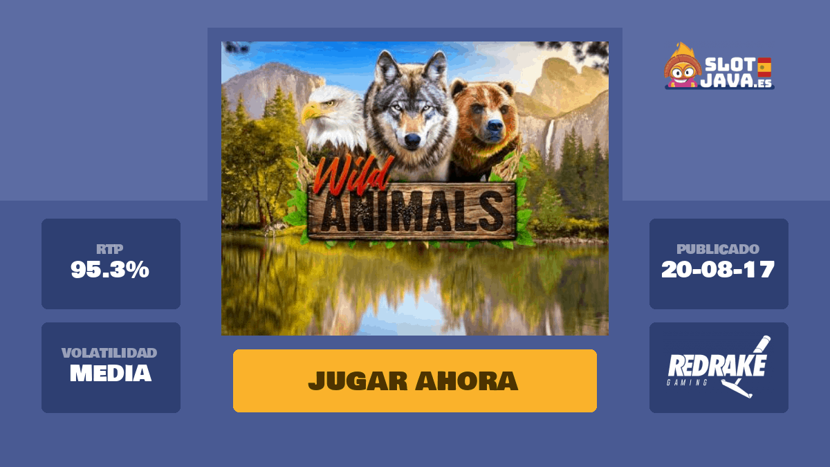 Reseña y ventajas de la tragaperras Wild Animals - Red Rake