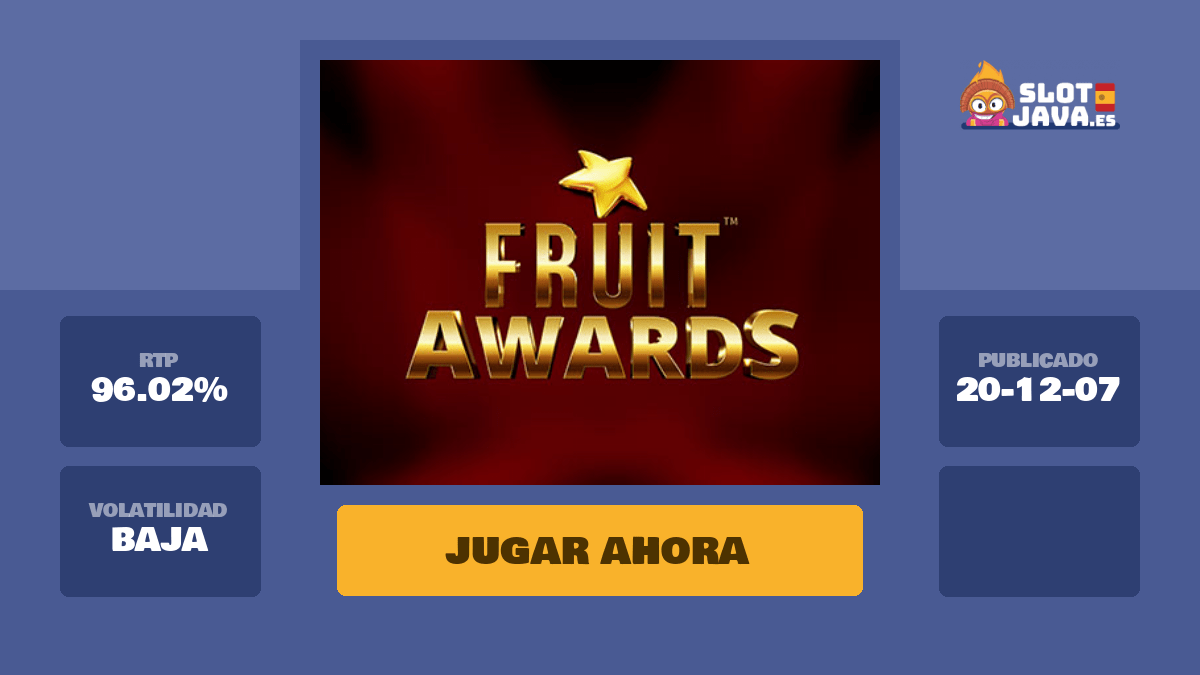 Fruit Awards tragaperras online - Juega gratis en SlotJava