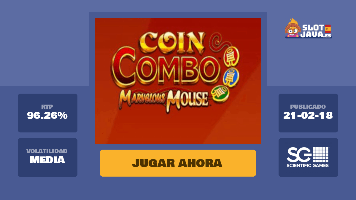 Coin Combo Marvelous Mouse tragaperras online - Juega gratis en SlotJava