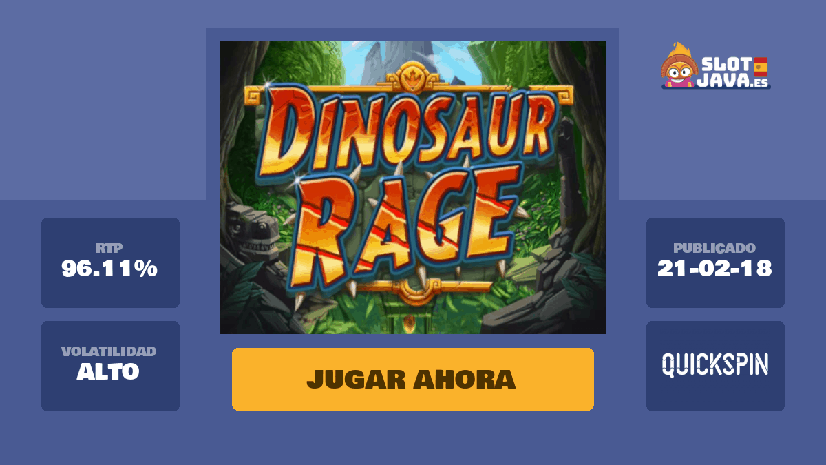 Dinosaur Rage tragaperras online - Juega gratis en SlotJava