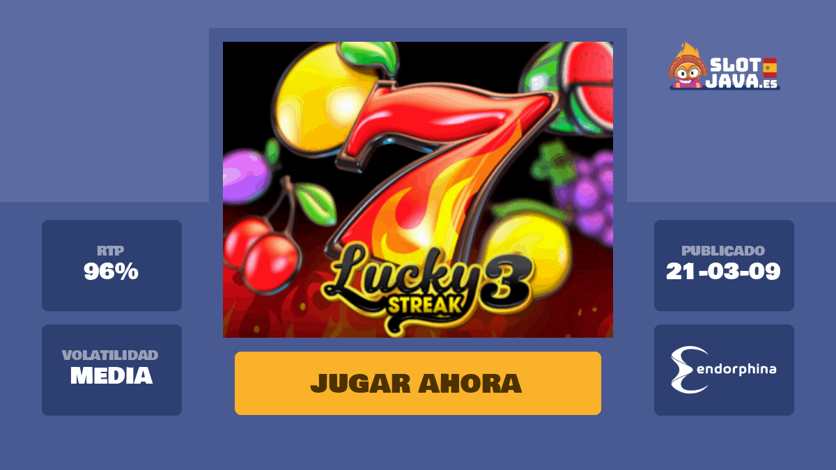 Lucky Streak 3 tragaperras online - Juega gratis en SlotJava