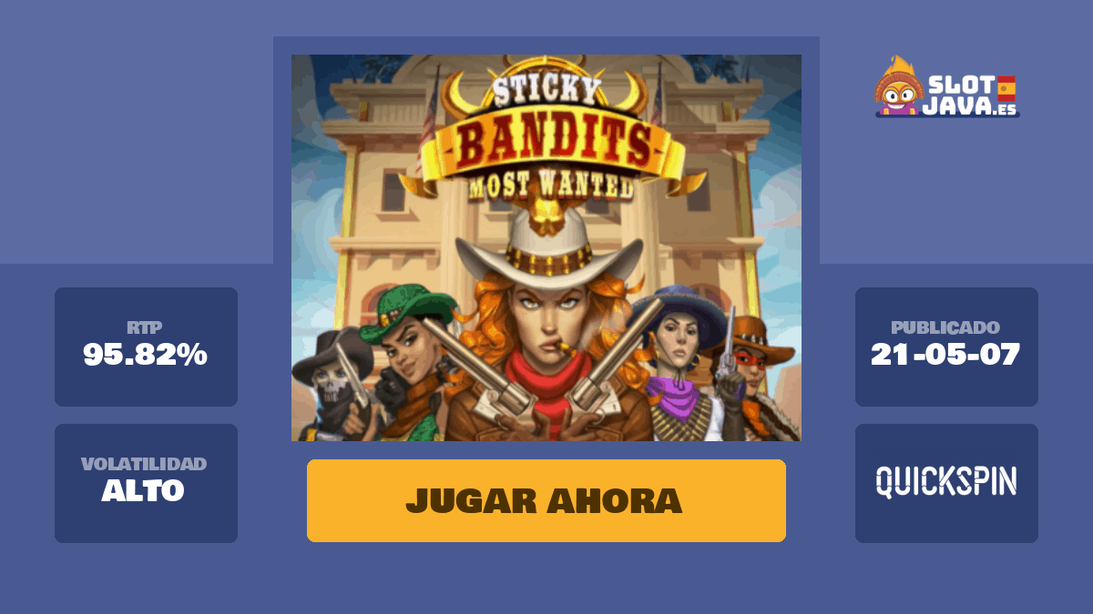 Sticky Bandits 3 Most Wanted tragaperras online - Juega gratis en SlotJava