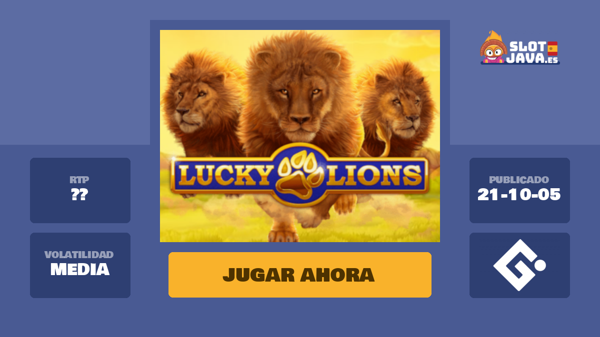 Lucky Lions tragaperras online - Juega gratis en SlotJava