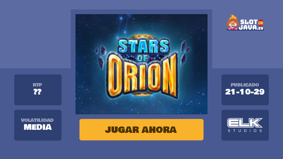 Stars of Orion tragaperras online - Juega gratis en SlotJava