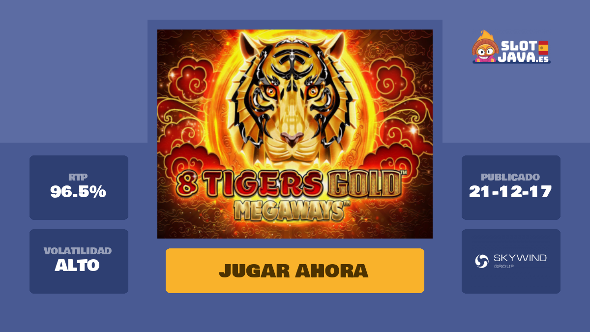 8 Tigers Gold Megaways tragaperras online - Juega gratis en SlotJava