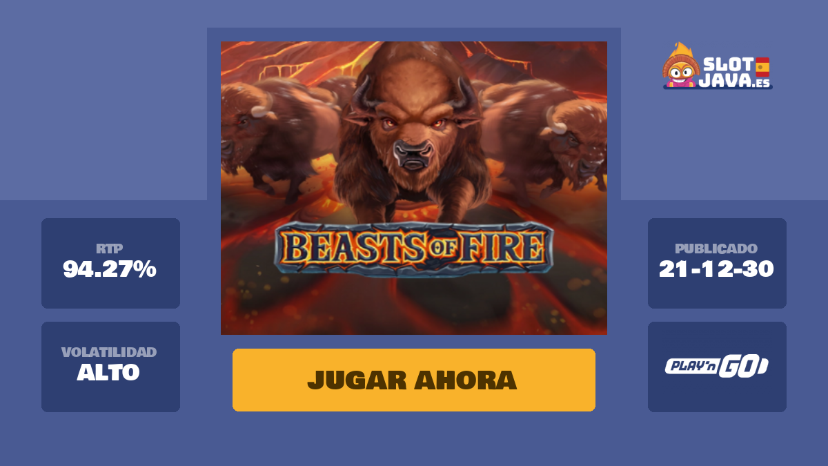 Beasts of Fire tragaperras online - Juega gratis en SlotJava