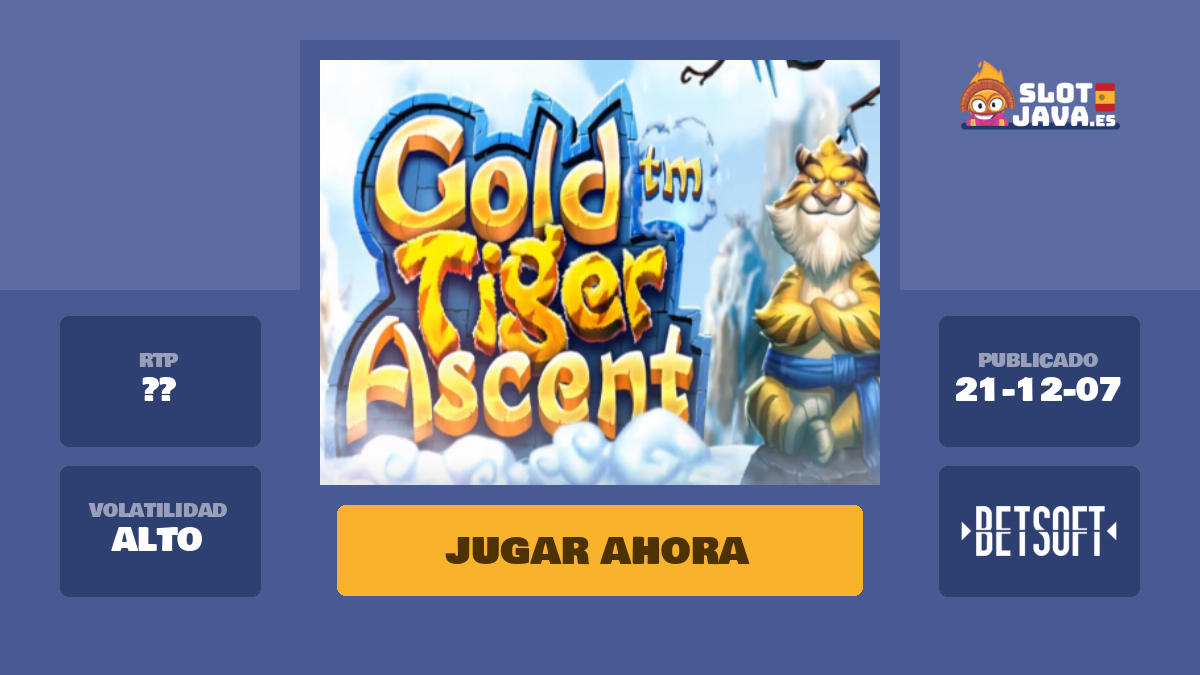 Gold Tiger Ascent tragaperras online - Juega gratis en SlotJava