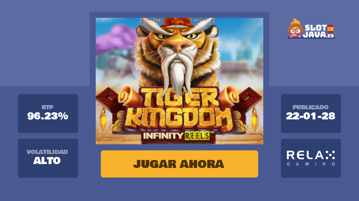 Tiger Kingdom Infinity Reels tragaperras online - Juega gratis en SlotJava