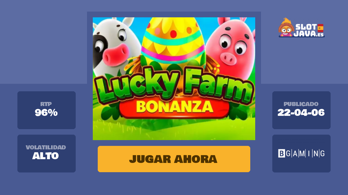 Lucky Farm Bonanza tragaperras online - Juega gratis en SlotJava