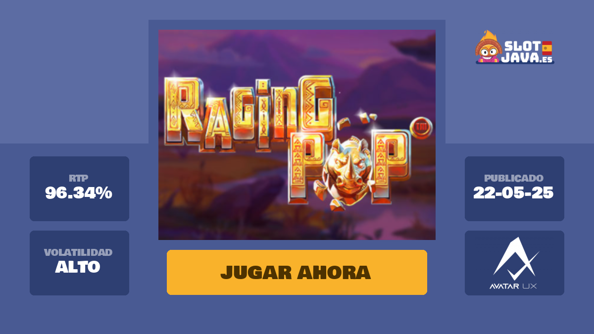 RagingPop tragaperras online - Juega gratis en SlotJava