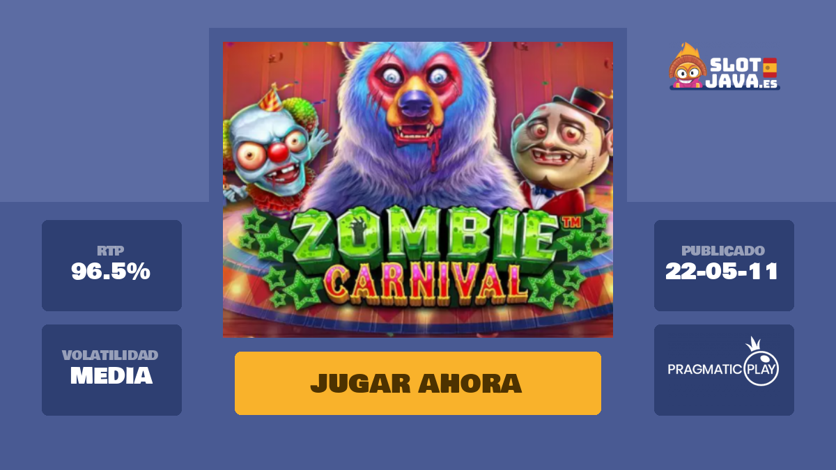 Zombie Carnival tragaperras online - Juega gratis en SlotJava