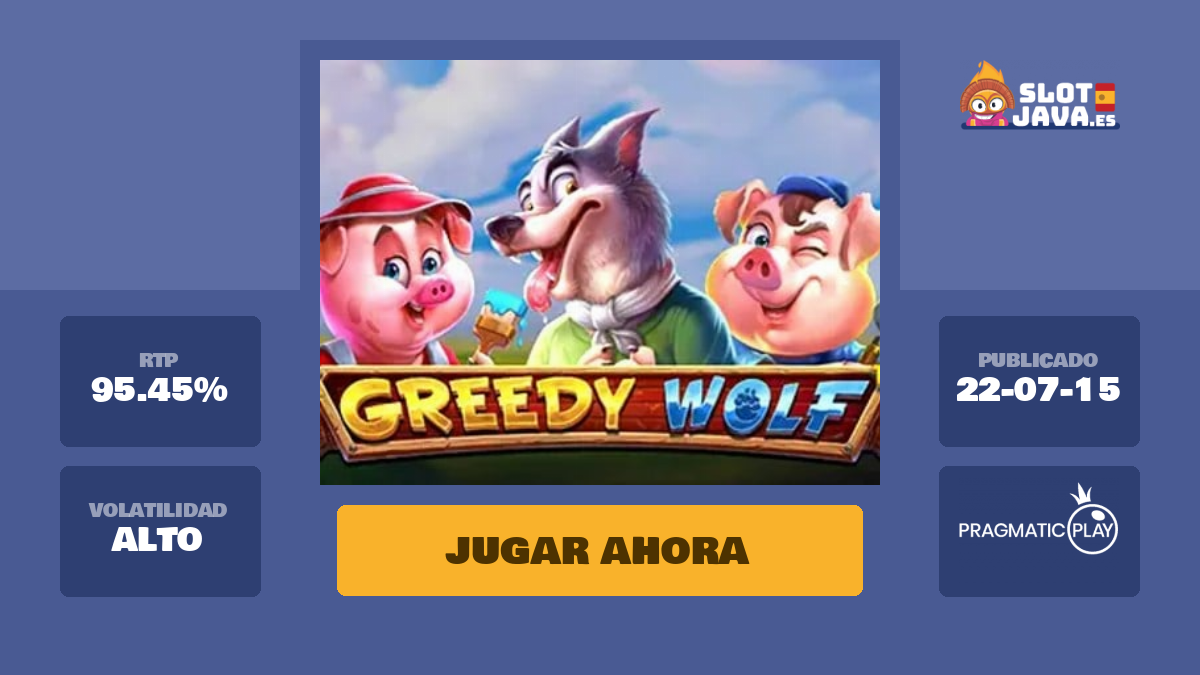 Greedy Wolf tragaperras online - Juega gratis en SlotJava