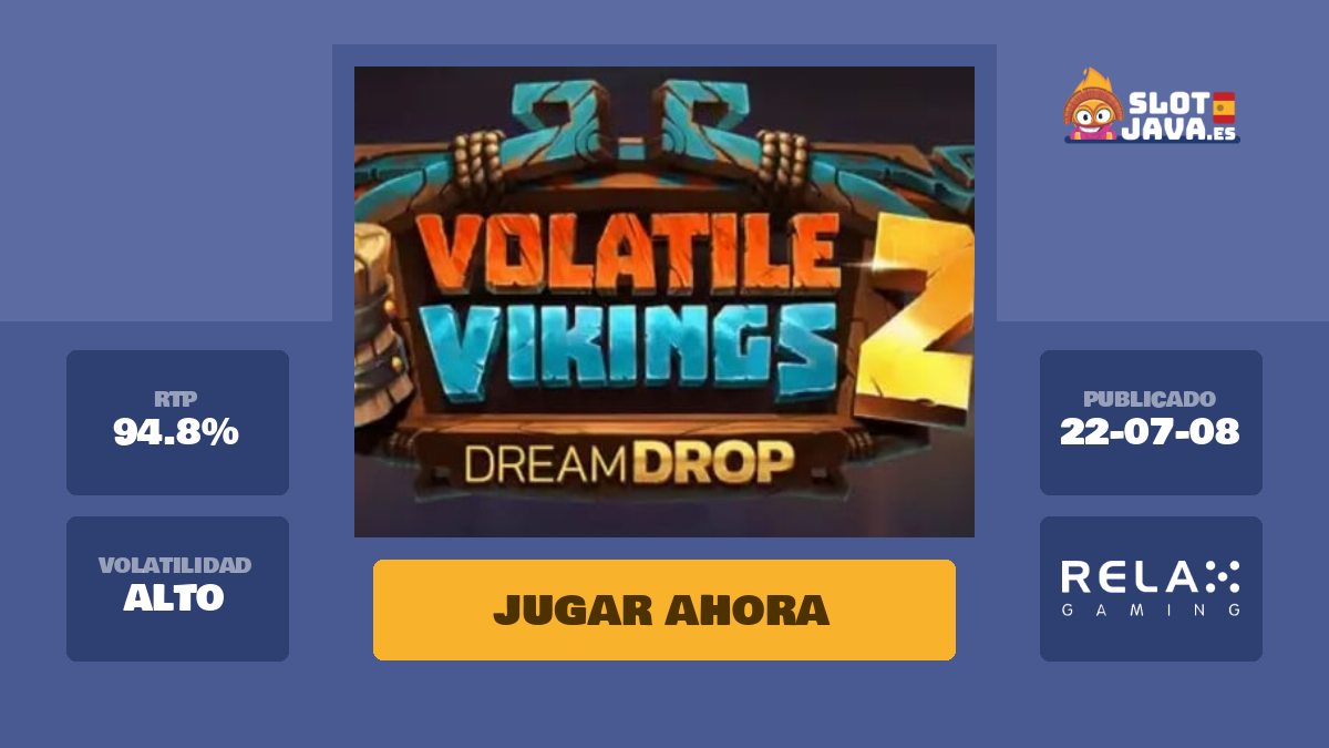 Volatile Vikings 2 Dream Drop tragaperras online - Juega gratis en SlotJava