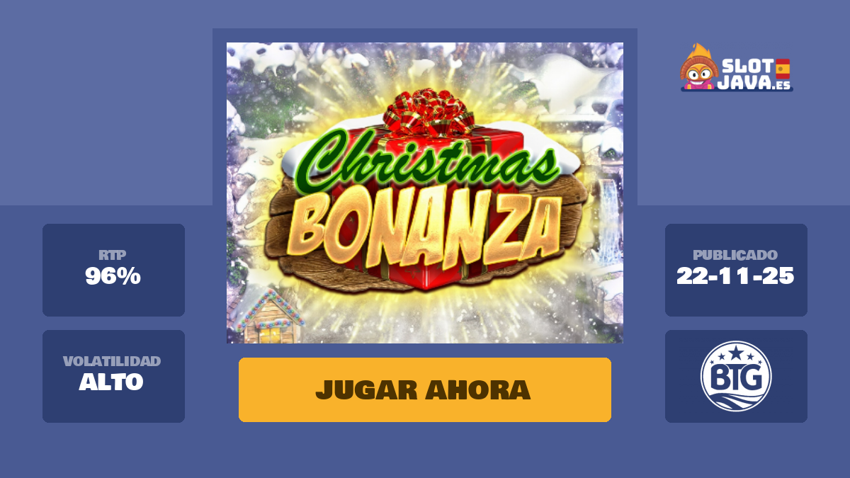 Premios de hasta 26.000x te esperan en Christmas Bonanza