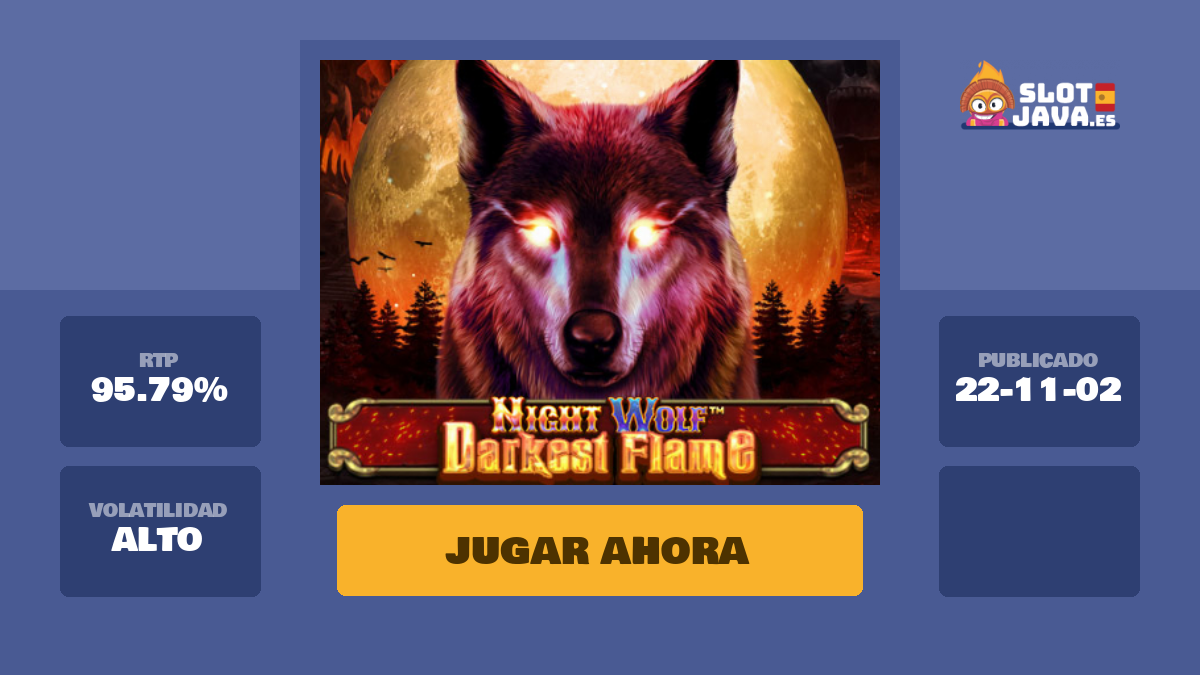 Premios de 5.000x en Night Wolf Darkest Flame
