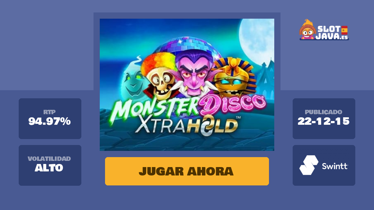 Monster Disco XtraHold tragaperras online - Juega gratis en SlotJava