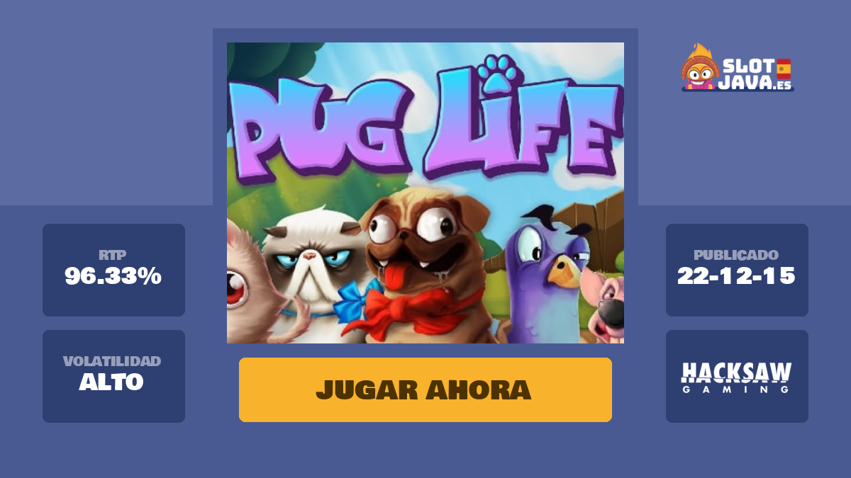 Pug Life es una tragaperras de perros (en el buen sentido)