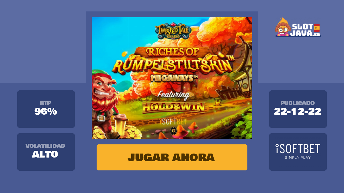 Riches of Rumpelstiltskin Megaways tragaperras online - Juega gratis en SlotJava