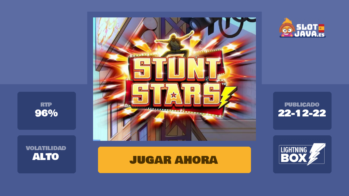 Stunt Stars es una tragaperras de dobles de acción