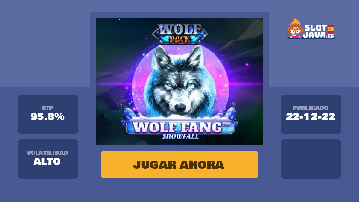 Wolf Fang Snowfall es una slot de naturaleza sencilla