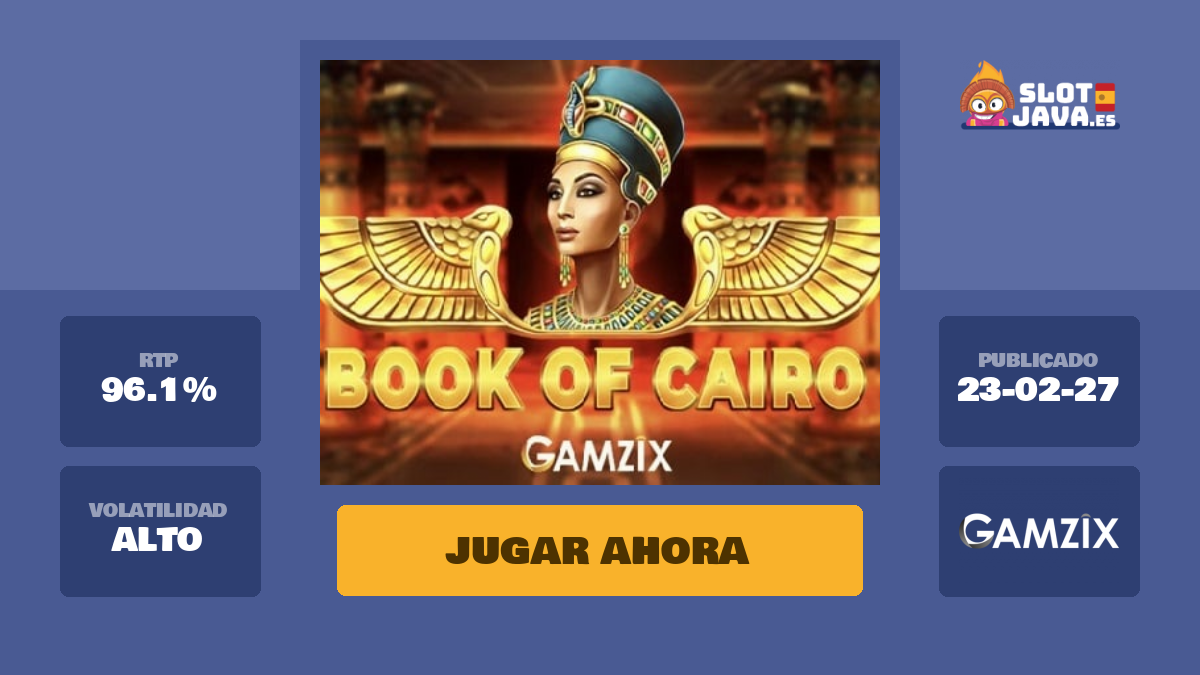 Book of Cairo tragaperras online - Juega gratis en SlotJava