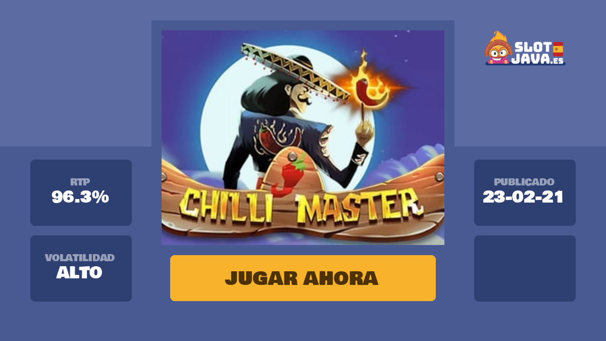 Chilli Master tragaperras online - Juega gratis en SlotJava