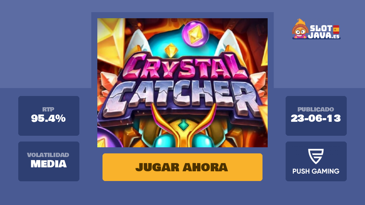 Crystal Catcher es una tragaperras 7x7 con cluster pays