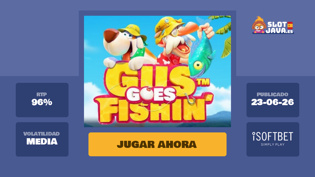 Gus Goes Fishin´ reseña con demo | SlotJava.es