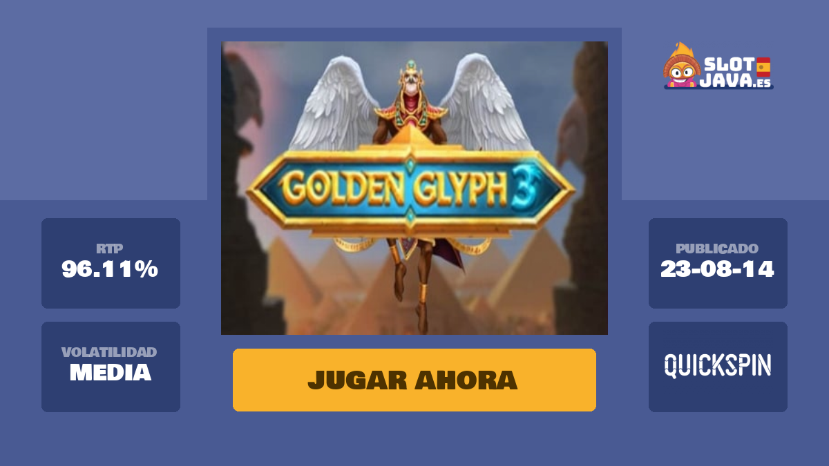 Golden Glyph 3 Reseña |Jugar ahora| SlotJava.es