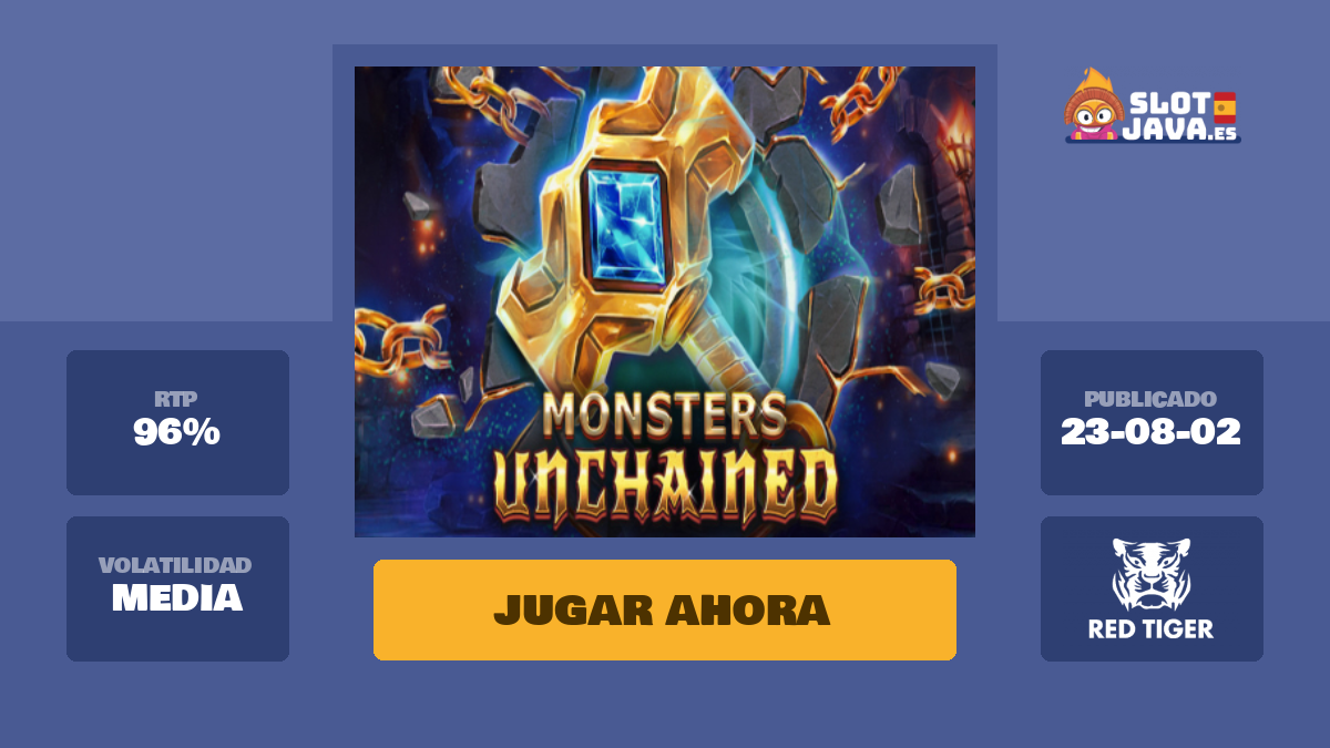 Monsters Unchained Reseña |Jugar ahora| SlotJava.es