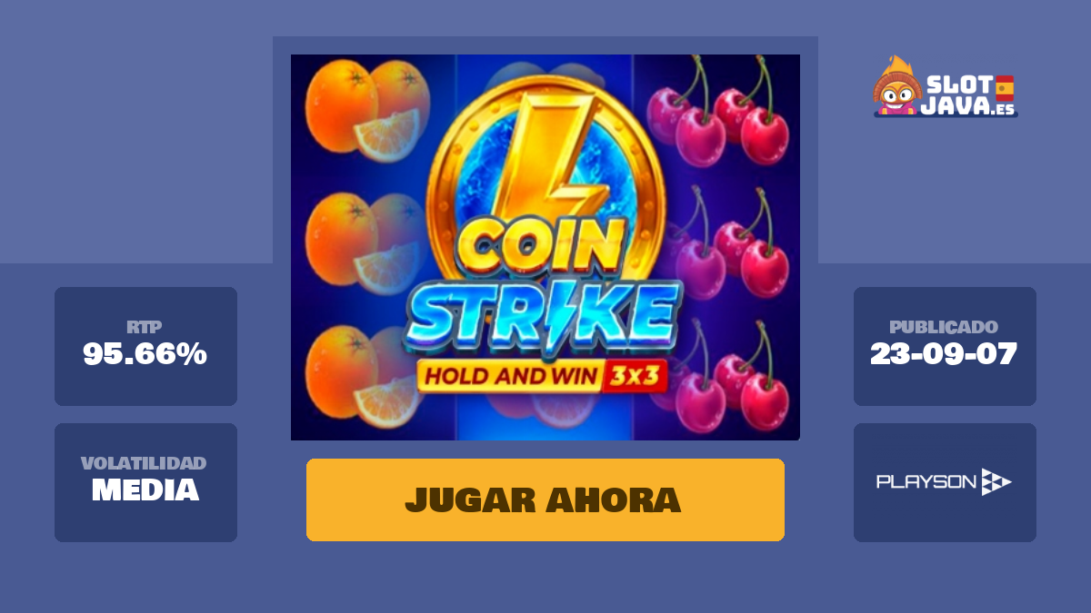 Coin Strike: Hold and Win Reseña |Jugar ahora| SlotJava.es