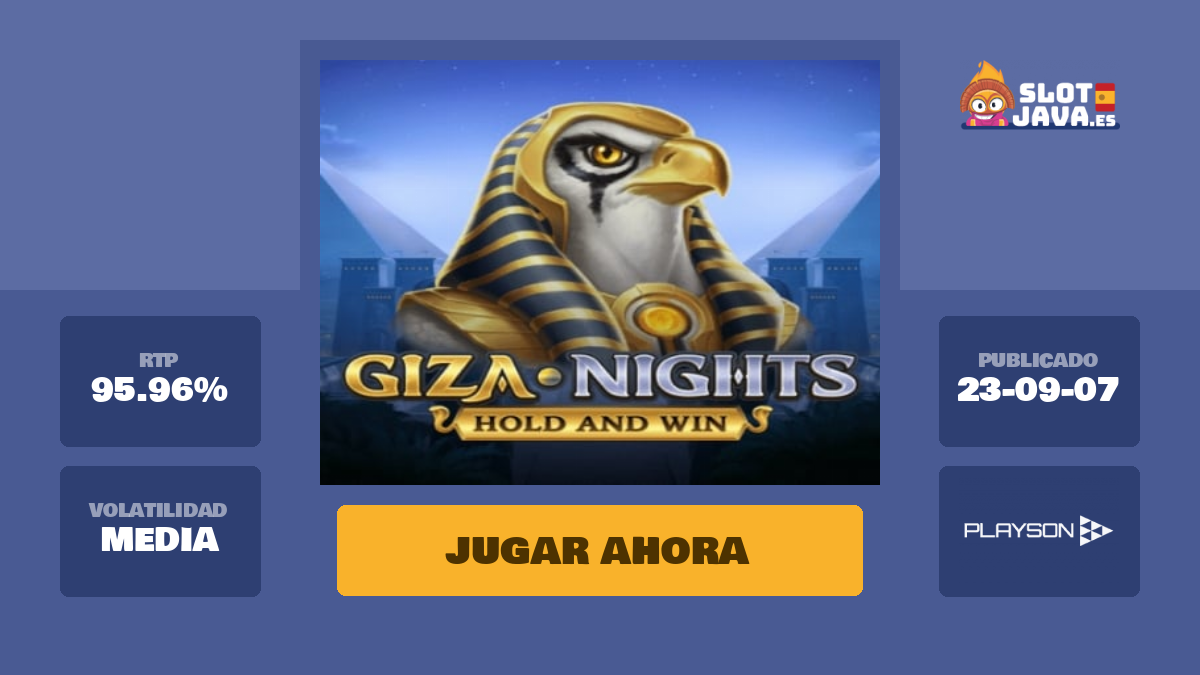 Giza Nights: Hold and Win Reseña |Jugar ahora| SlotJava.es