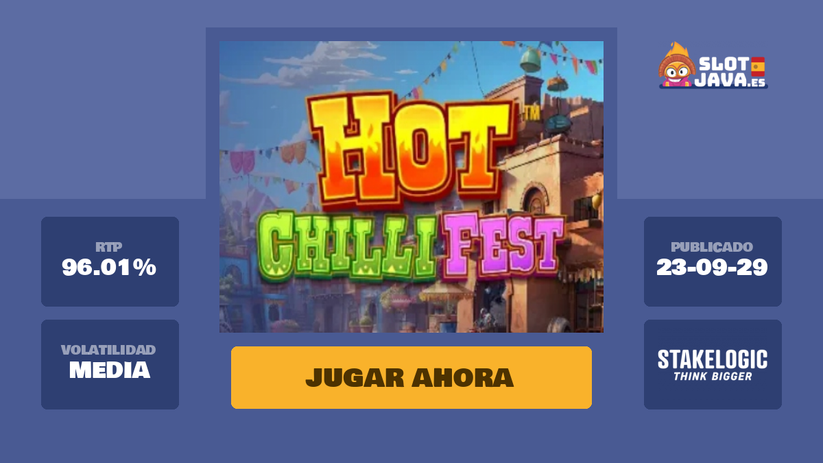 Hot Chilli Fest Reseña |Jugar ahora| SlotJava.es