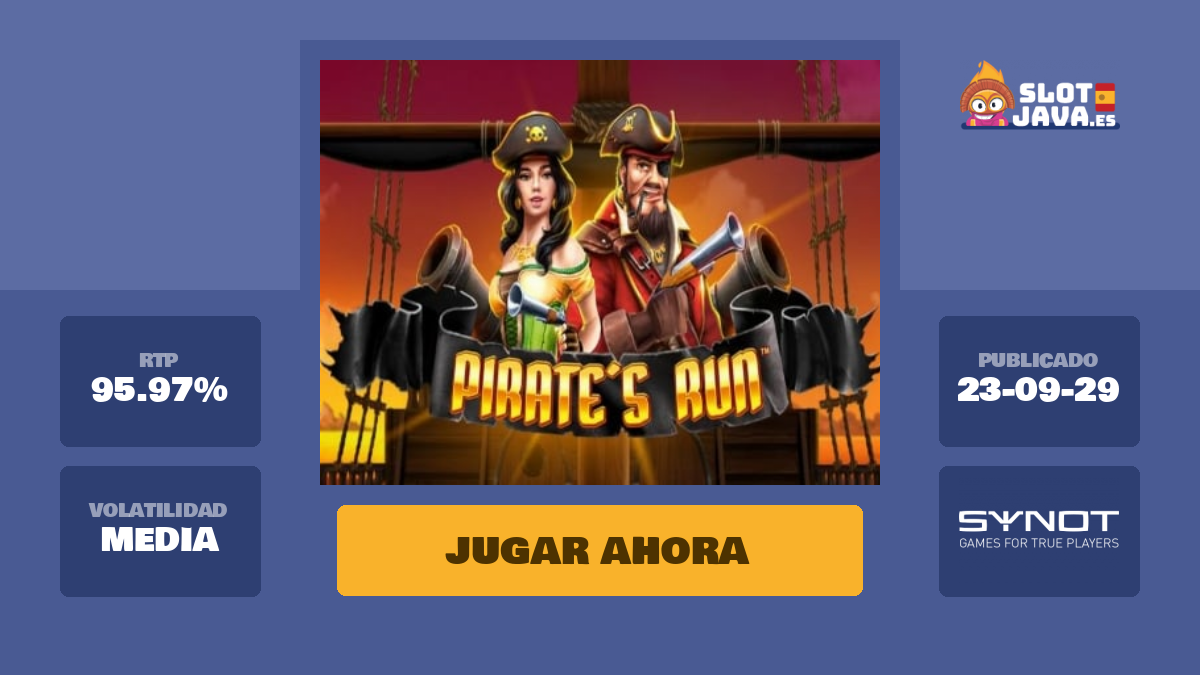 Pirate's Run Reseña |Jugar ahora| SlotJava.es