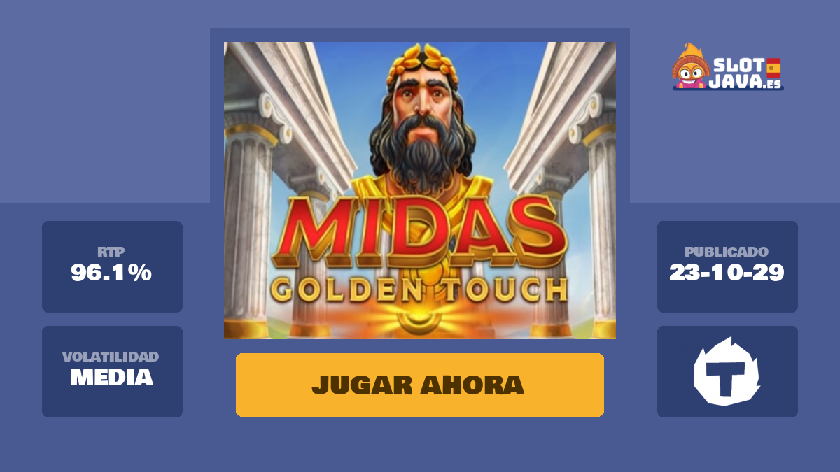 Midas Golden Touch Reseña |Jugar ahora| SlotJava.es